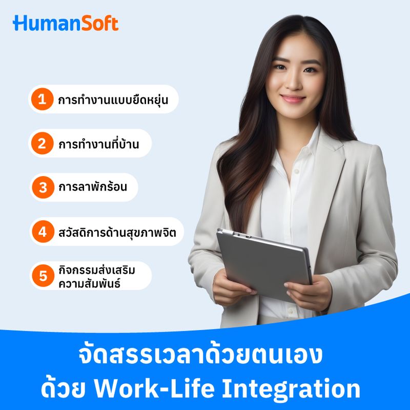 [HumanSoft - Payroll & HRM Solution] จัดสรรเวลาด้วยตนเอง ด้วย Work-Life ...