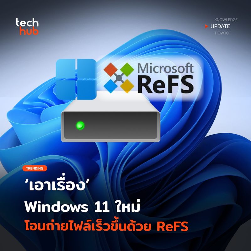 [Techhub] ถ่ายโอนไฟล์เร็วขึ้น Resilient File System หรือ (ReFS) เป็น ...