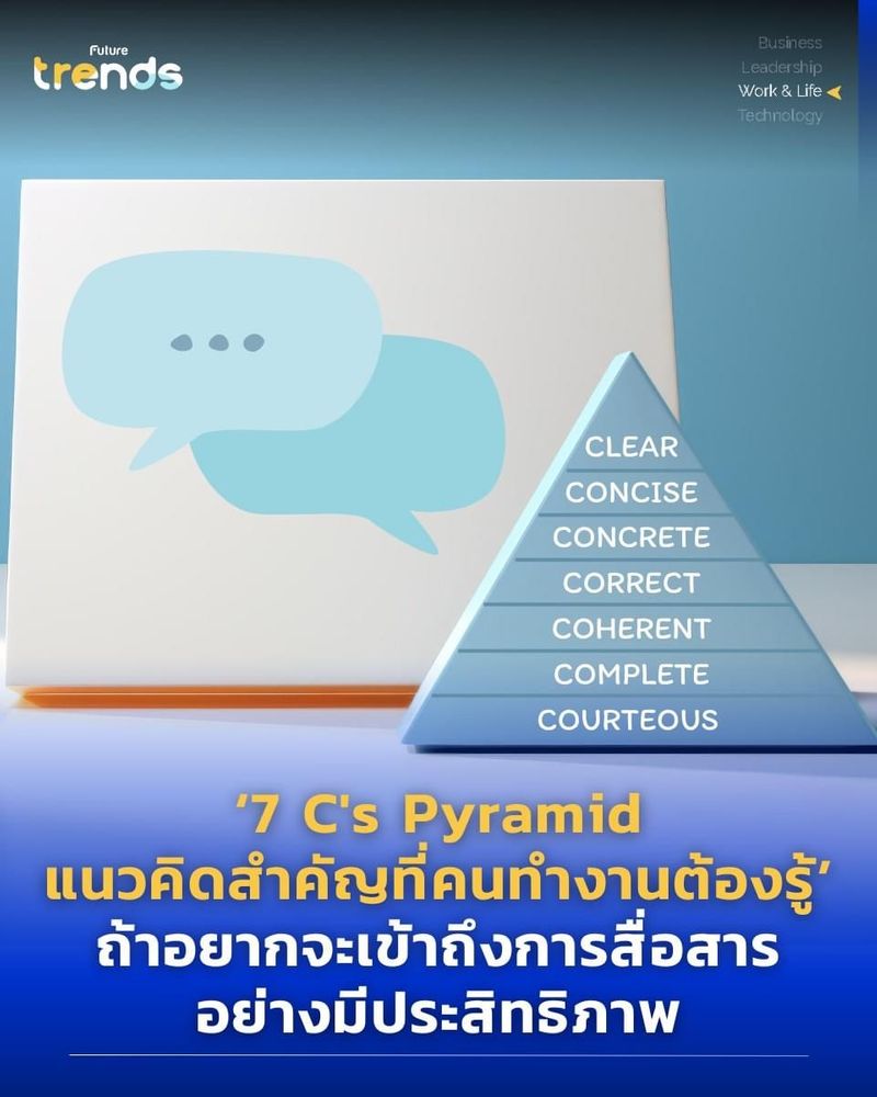 [Future Trends] ‘7 C's Pyramid แนวคิดสำคัญที่คนทำงานต้องรู้’ ถ้าอยากจะ ...