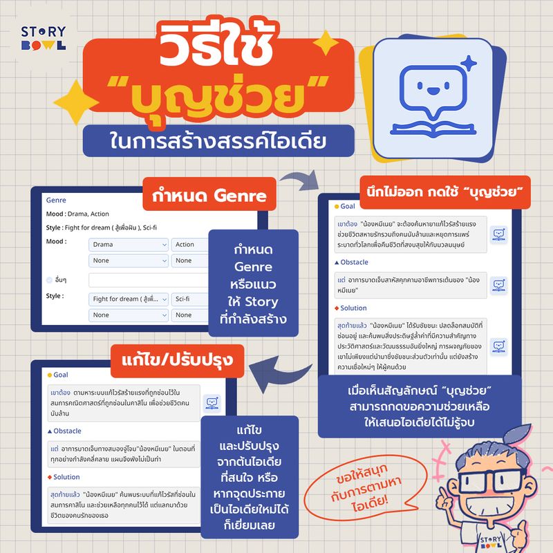 [Story BOWL] เพื่อน ๆ เคยเข้าไปลองใช้เครื่องมือ Story BOWL ในเว็บไซต์ ...