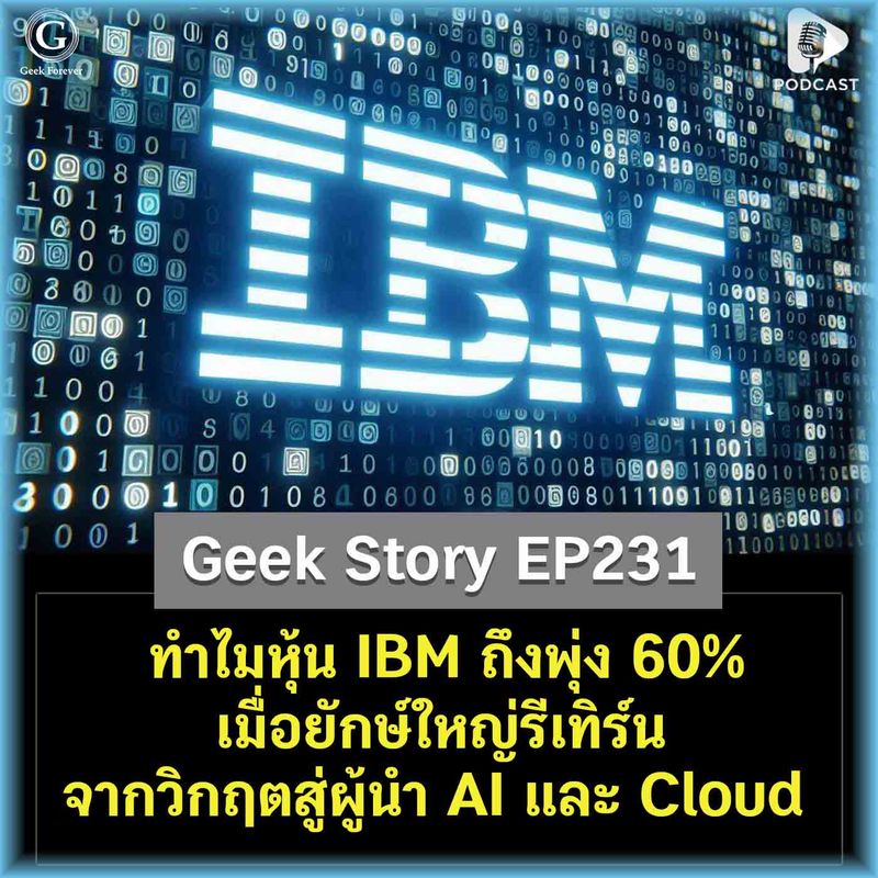 [ด.ดล Blog] ทำไมหุ้น IBM ถึงพุ่ง 60% เมื่อยักษ์ใหญ่รีเทิร์น จากวิกฤตสู่ผู้นำ AI และ Cloud | Geek ...