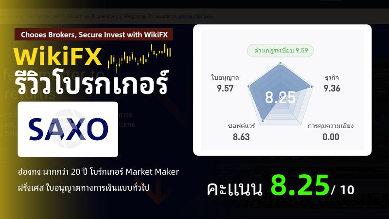 [WikiFX.TH] WikiFX รีวิวโบรกเกอร์ | Saxo โพสต์นี้มีคำตอบ ! https://www.wikifx.com/th/newsdetail ...
