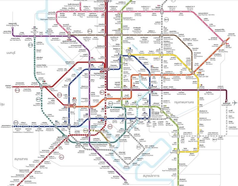 [เบื่อเมือง] แผนระบบราง M-MAP2 นนทบุรีที่คาดว่าจะสร้างในอนาคตครับ มี ...