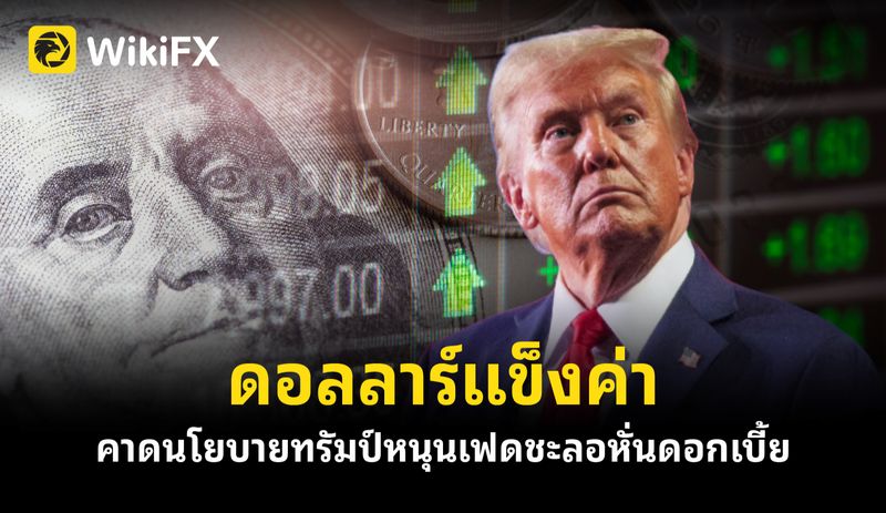 [WikiFX.TH] ดอลลาร์แข็งค่า คาดนโยบายทรัมป์หนุนเฟดชะลอหั่นดอกเบี้ย https://www.wikifx.com/th ...