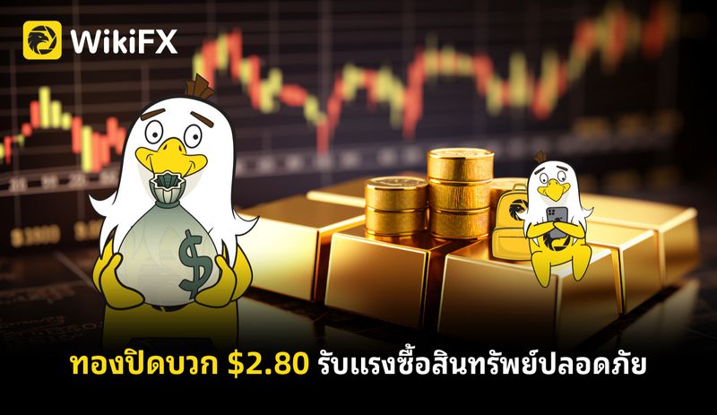 [WikiFX.TH] ทองปิดบวก $2.80 รับแรงซื้อสินทรัพย์ปลอดภัย https://www.wikifx.com/th/newsdetail ...