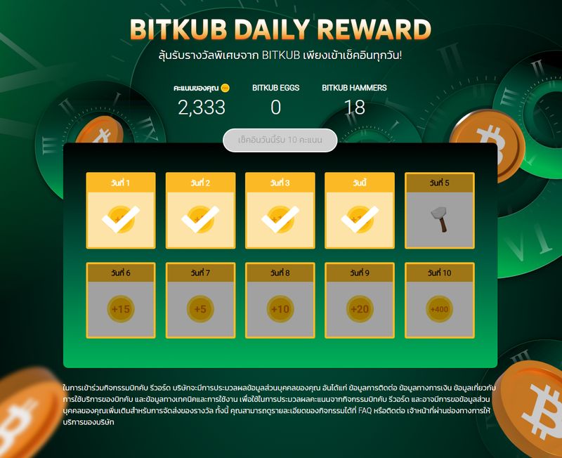 [Lazada & Shopee] ลุ้นรับรางวัลพิเศษจาก BITKUB เพียงเข้าเช็คอินทุกวัน! Bitkub Daily Reward 🤑🥳🚀 ...