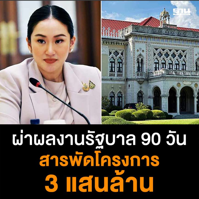 [ฐานเศรษฐกิจ_Thansettakij] ผ่าผลงานรัฐบาล 90 วัน ถกครม. 12 ครั้ง ดันสารพัดโครงการ 3 แสนล้าน ผ่า ...