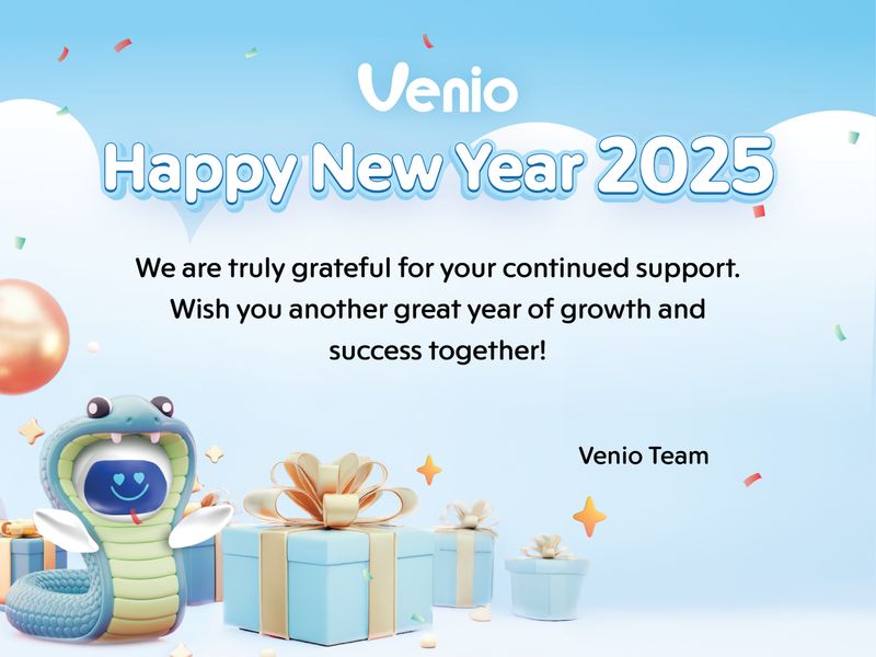 [Venio CRM] Happy New Year 2025 We are truly grateful for your ...