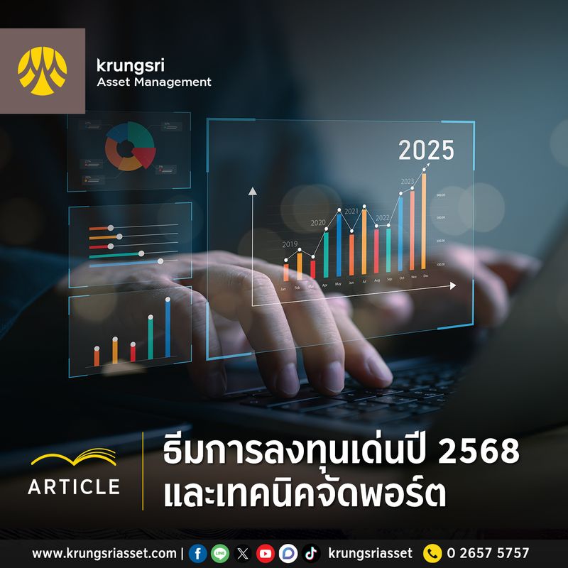 [Krungsri Asset Management] ธีมการลงทุนเด่นปี 2568 เทคนิคจัดพอร์ต และกองทุนแนะนำ ดร. ฐนิตพงศ์ ...