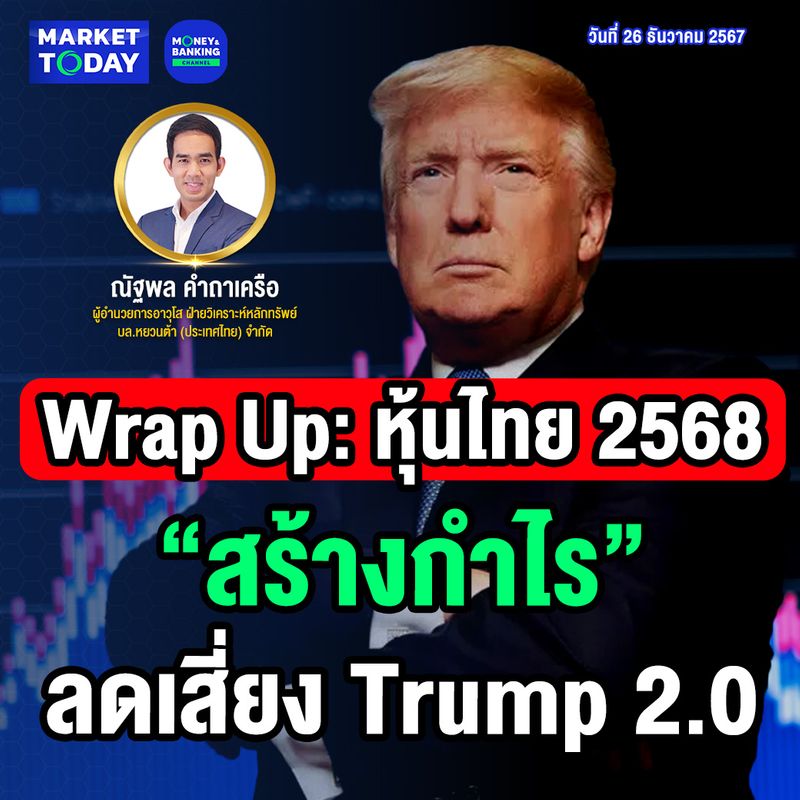 [Money and Banking Channel] Market Today | Wrap Up หุ้นไทย 2568 สร้างกำไร ลดเสี่ยง Trump 2.0 ...