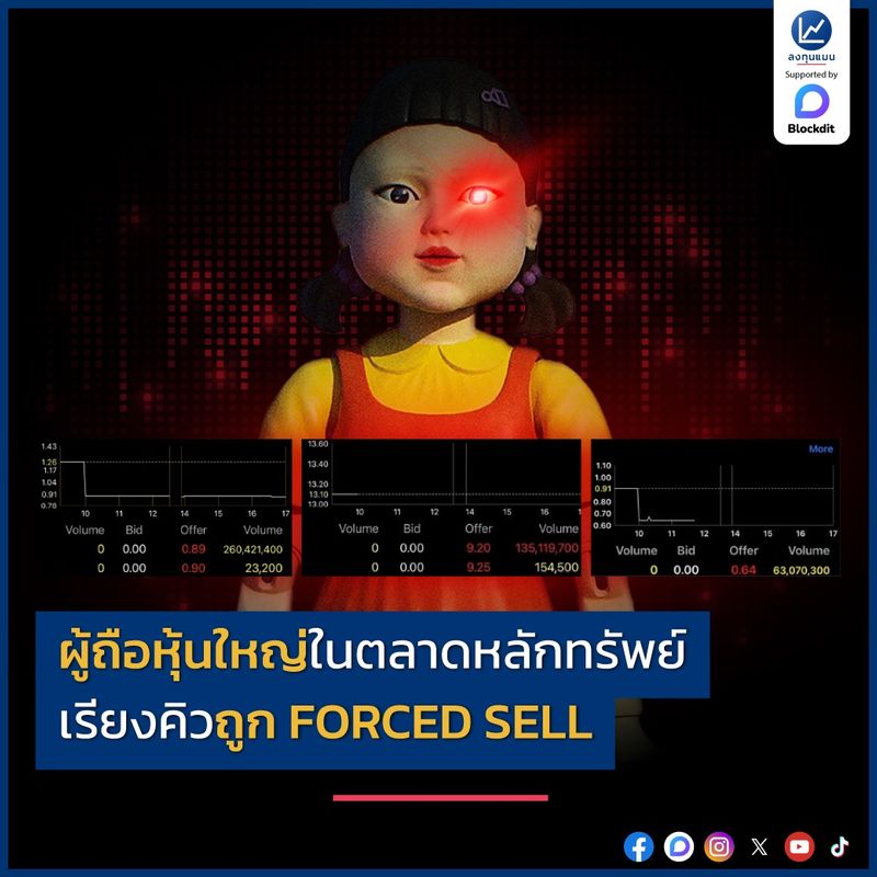 [ลงทุนแมน] ผู้ถือหุ้นใหญ่ในตลาดหลักทรัพย์ เรียงคิวถูก FORCED SELL -ในปีนี้ มีเจ้าของหรือผู้ถือ ...