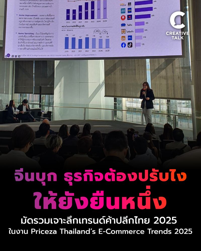 [CREATIVE TALK] จีนบุก ธุรกิจต้องปรับไงให้ยังยืนหนึ่ง มัดรวมเจาะลึกเทรนด์ค้าปลีกไทย 2025 ในงาน ...