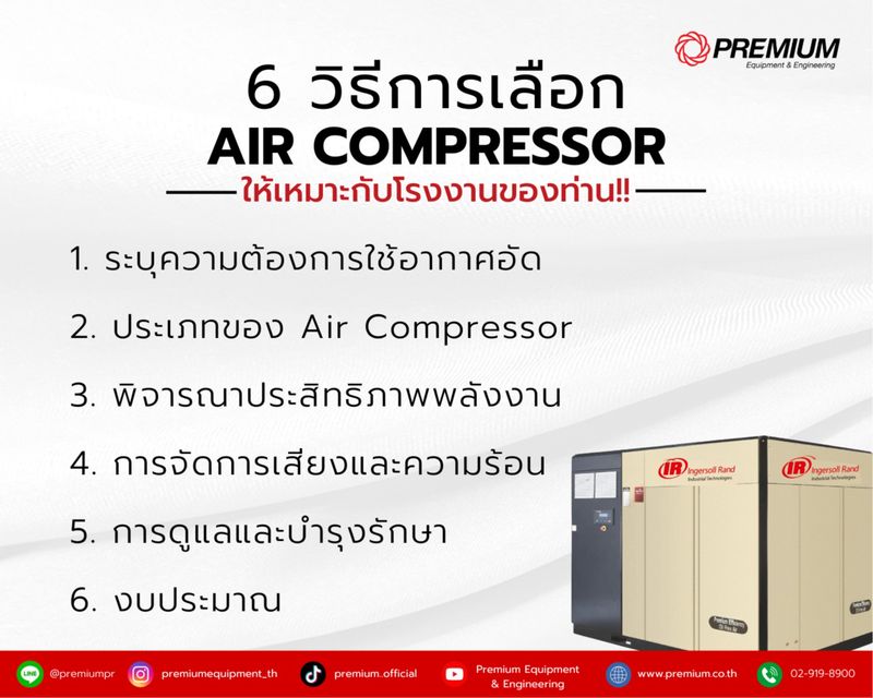 [premium.equipment] Air Compressor ที่เหมาะสม วิธีการเลือก Air ...