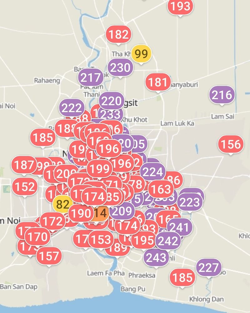 [คน 80 90] รายงานคุณภาพอากาศ รายงานคุณภาพอากาศ ประจำวันที่ 24 มกราคม 2568 เวลา 10:15 น. . ภาพที่ ...