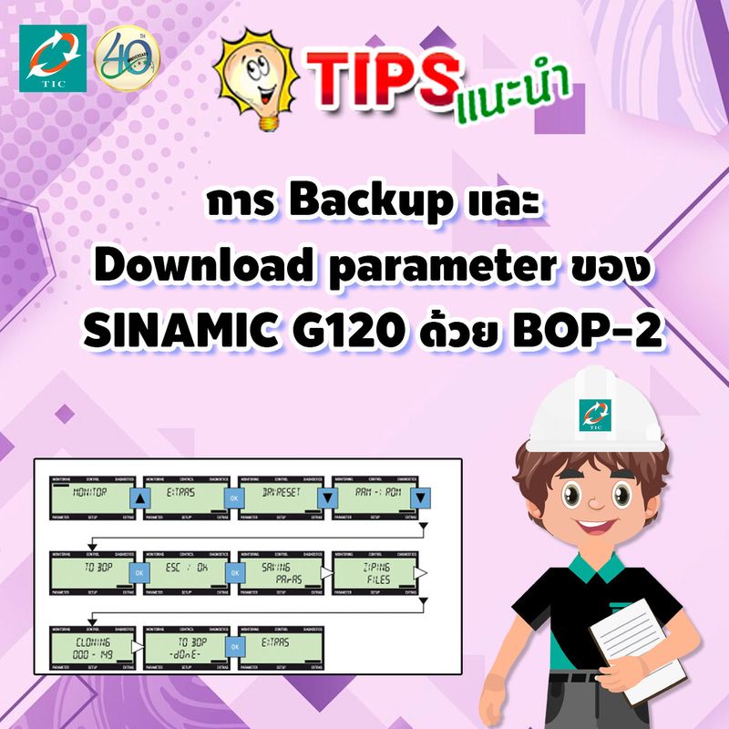 [ Technology Instruments Co., Ltd.] การ Backup และ Download parameter ...