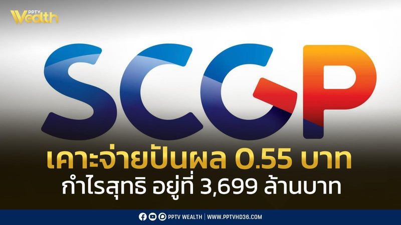 [PPTV Wealth] SCGP กำไรสุทธิปี 67 อยู่ที่ 3,699 ล้านบาทเคาะจ่ายปันผล 0.55 บาท/หุ้น SCGP รายได้โต ...