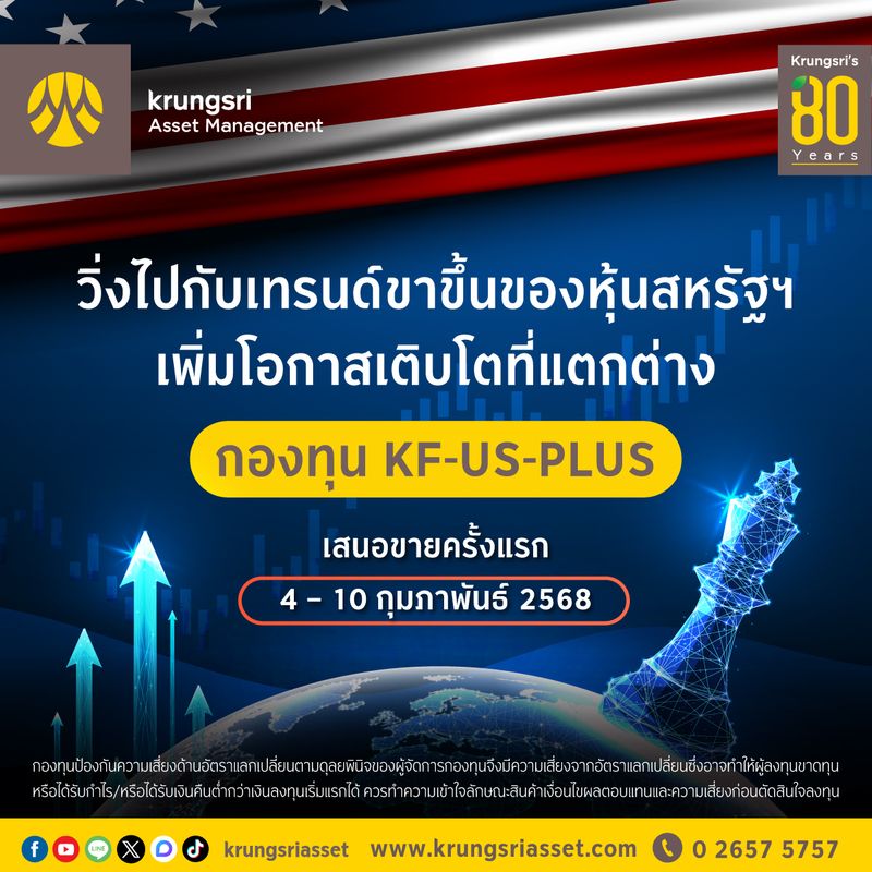 [Krungsri Asset Management] 🔥 โอกาสลงทุนแห่งปี 2025! 🌎 ผู้จัดการกองทุนทั่วโลกคาด “ตลาดหุ้นสหรัฐฯ ...