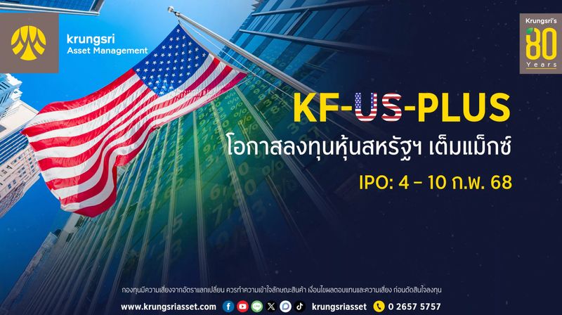 [Krungsri Asset Management] KF-US-PLUS โอกาสลงทุนหุ้นสหรัฐฯ เต็มแมกซ์ ...
