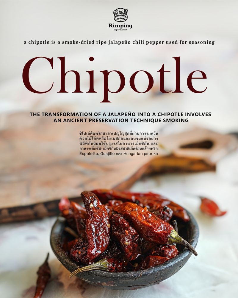 [Rimping Supermarket] ชวนรู้จัก “Chipotle” (ชิโปเล่) พริกฮาลาเปญโญสุก ...
