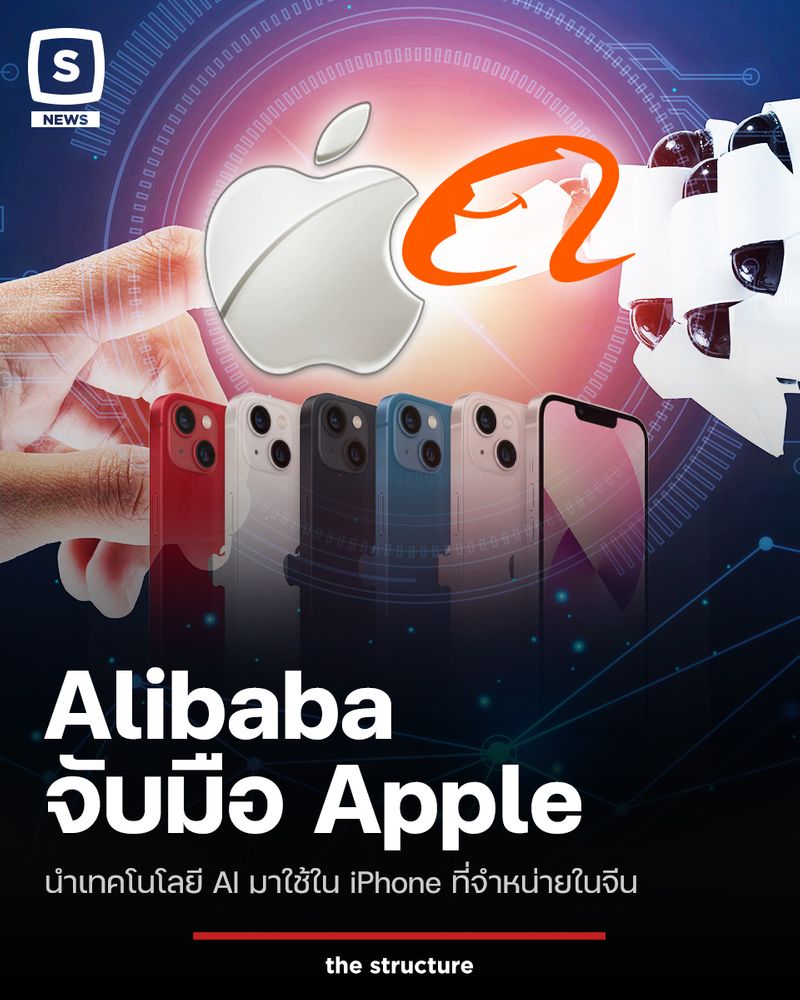 [The Structure] Alibaba จับมือ Apple นำเทคโนโลยี AI มาใช้ใน iPhone ที่ ...