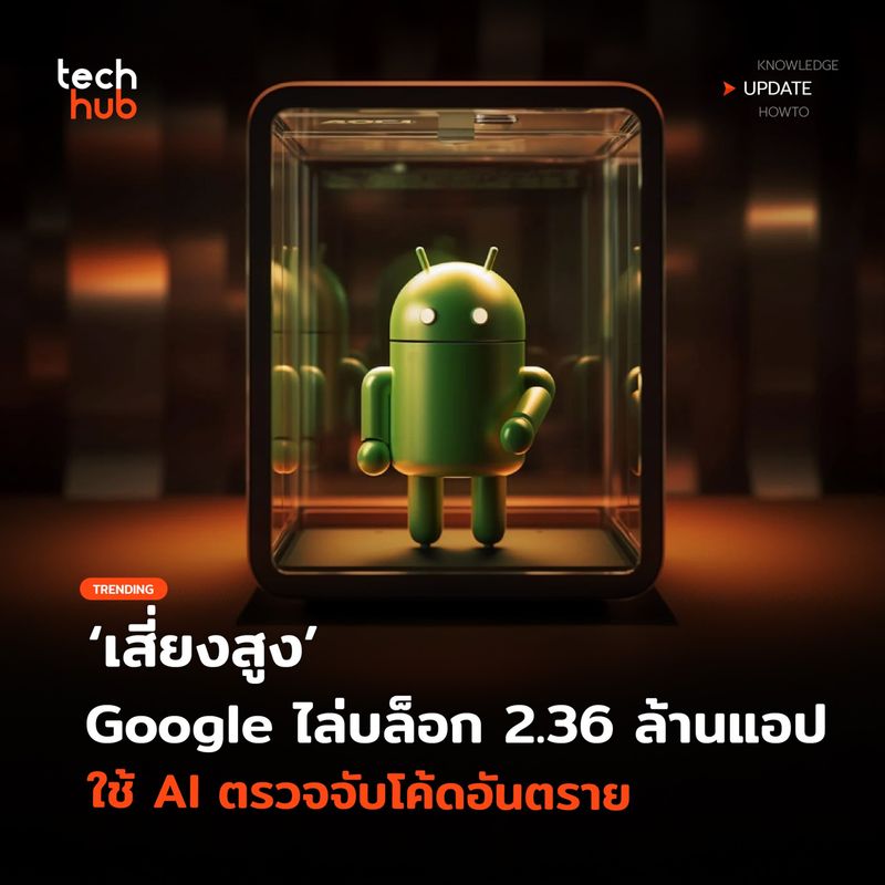 [Techhub] บล็อคได้ขั้นสุด Google เผยความสำเร็จในการป้องกันแอปพลิเคชันละเมิดนโยบายจำนวน 2.36 ล้าน ...