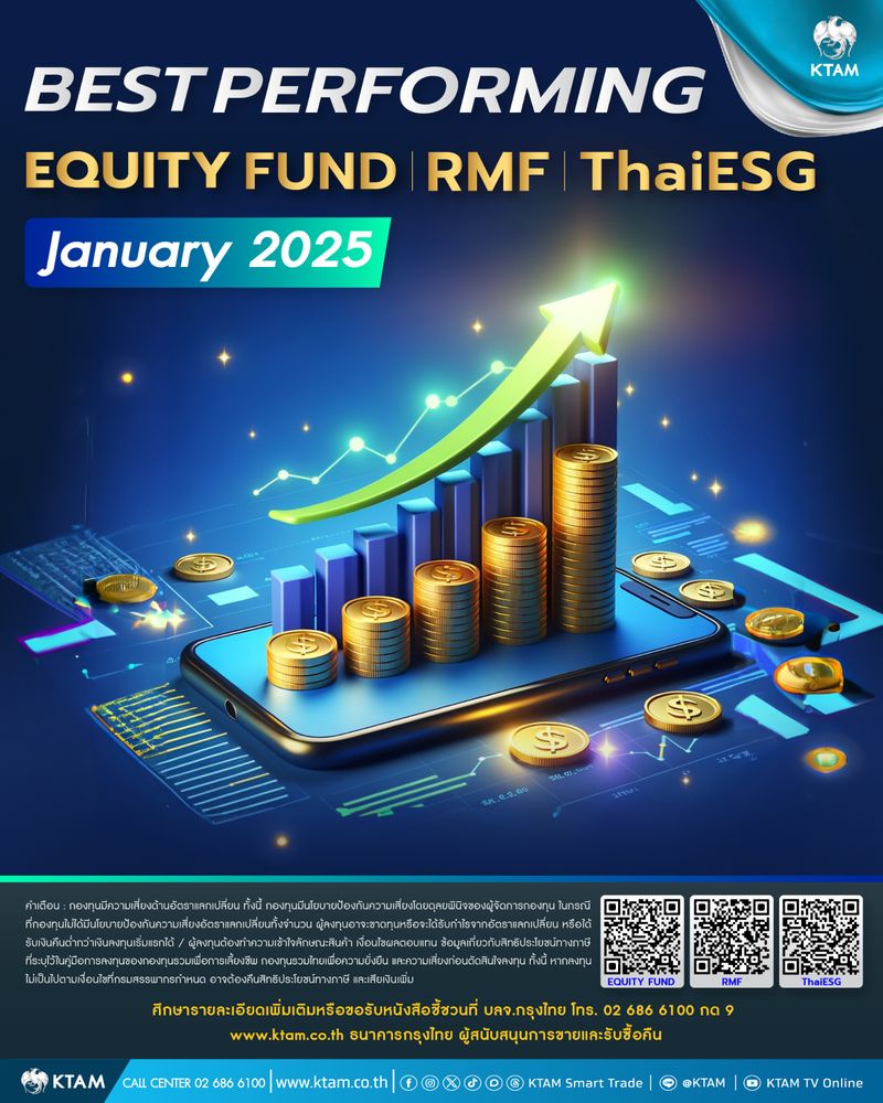 [Krungthai Asset Management] 🎯🥳Best Performing Equity Fund I RMF I ThaiESG JANUARY 2025 Equity ...