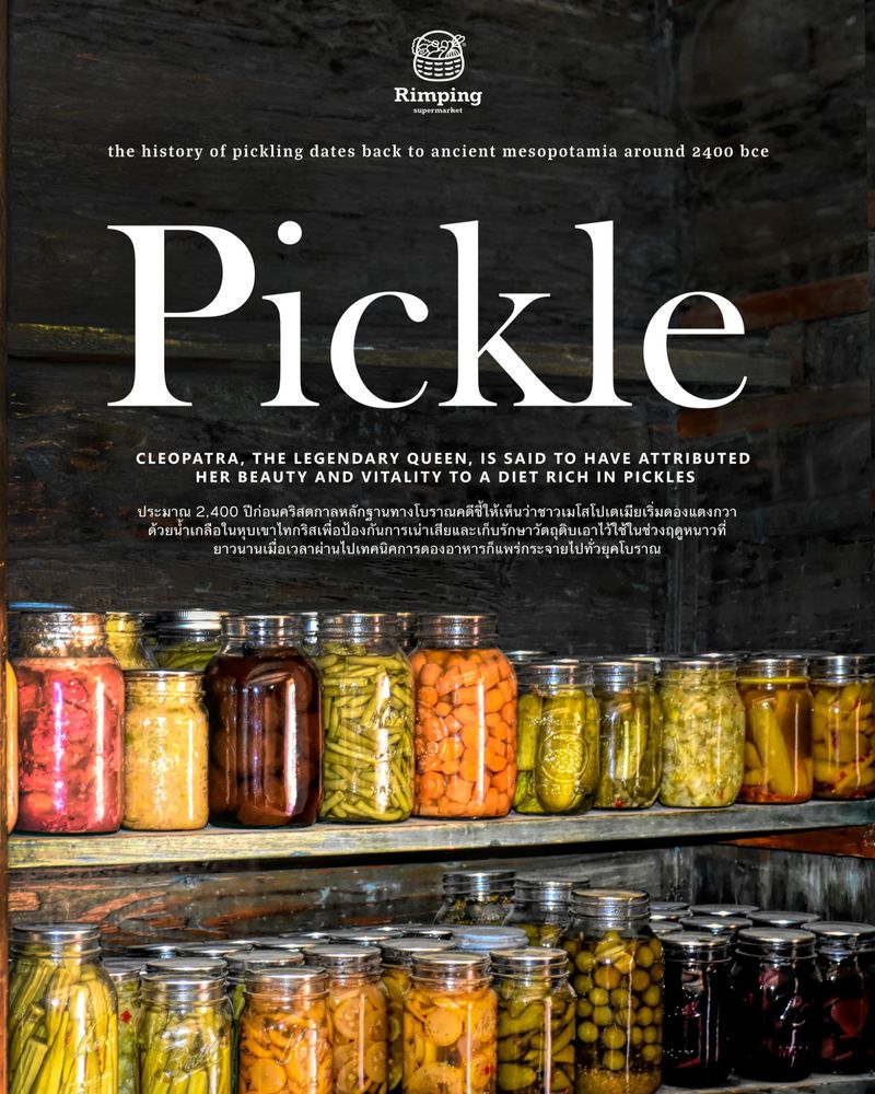 [Rimping Supermarket] ย้อนรอยประวัติศาสตร์ “Pickle” เทคนิคการดองอาหาร ...