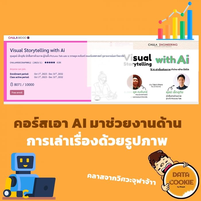 [Datacookie] คอร์สเอาAIมาช่วยงานด้านการเล่าเรื่องด้วยรูปภาพ 🤖📊 แอดคุ้กกี้🍪มีคอร์ส #AI แนะนำ ...