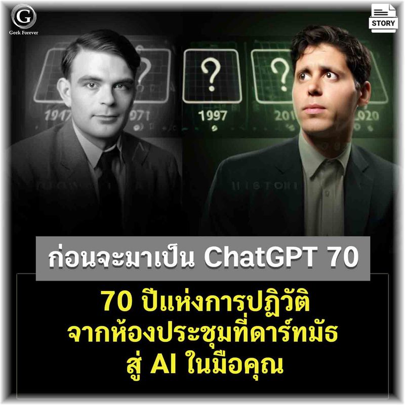 [ด.ดล Blog] ก่อนจะมาเป็น ChatGPT 70 ปีแห่งการปฏิวัติ จากห้องประชุมที่ดาร์ทมัธสู่ AI ในมือคุณ ผม ...