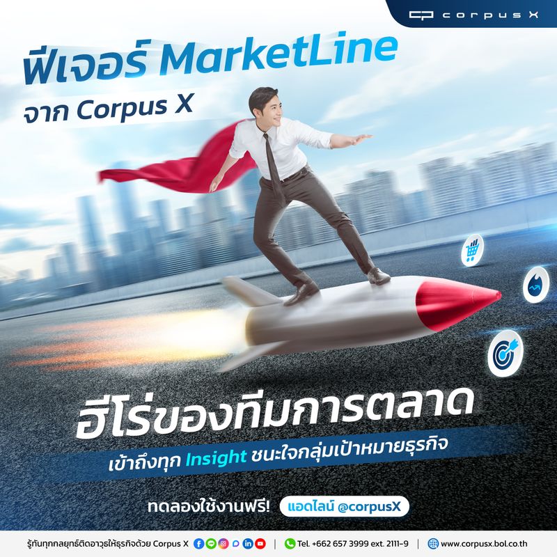 [Corpus X] ฮีโร่ของทีมการตลาด! ฟีเจอร์ MarketLine จาก Corpus X เข้าถึง ...