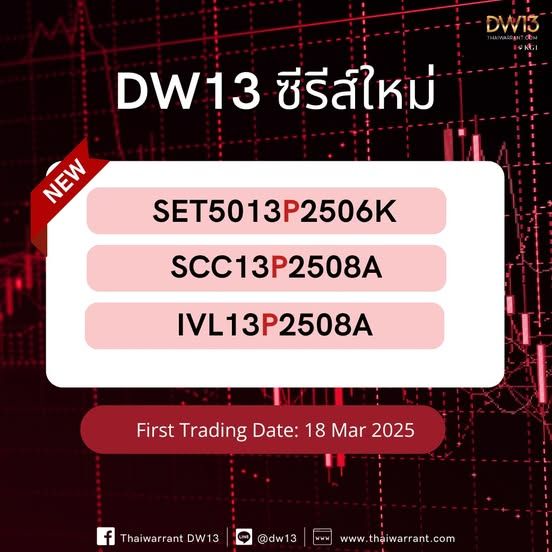 [@Newss] 🆕DW13 ซีรีส์ใหม่ล่าสุด! 🔴SET5013P2506K 🔴SCC13P2508A 🔴IVL13P2508A
