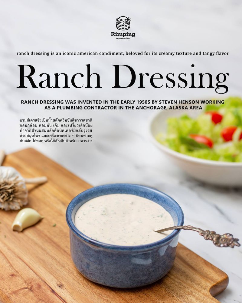 [Rimping Supermarket] ย้อนรอยประวัติศาสตร์ “Ranch Dressing”น้ำสลัดสไตล์ ...