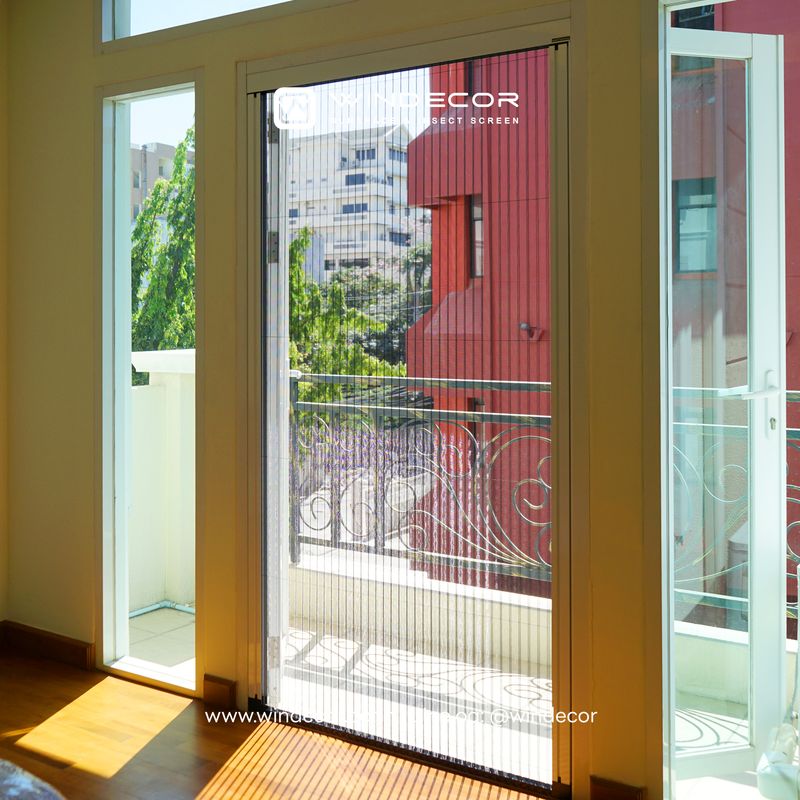 [เจ้าเนิฟ x Windecor] หลายมุม ช่วยดีไซน์ งานมุ้งพับจีบ รุ่นประตู OMEGA ...