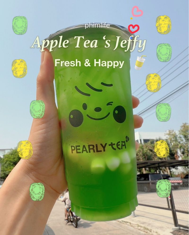 [Lifestyle’s Be Good ] #phimlife กับ #Pearlytea @Jiffy 🍏 Apple Tea ...