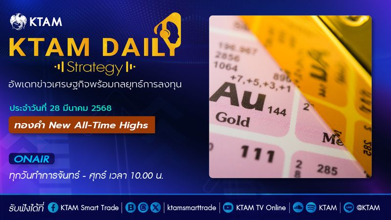 [Krungthai Asset Management] ทองคำ New All-Time Highs I KTAM Daily Strategy 28 มี.ค. 2568 : สรุป ...