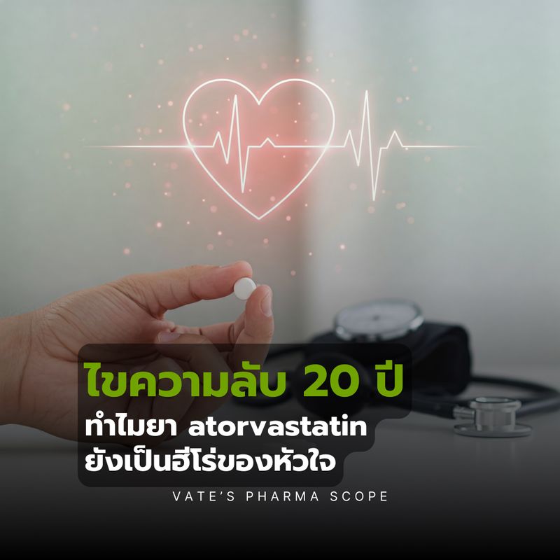 [Vate's Pharma Scope] ไขความลับ 20 ปี ทำไมยา 'อะทอร์วาสแตติน' ยังคงเป็นฮีโร่ของหัวใจ? โรคหัวใจ ...