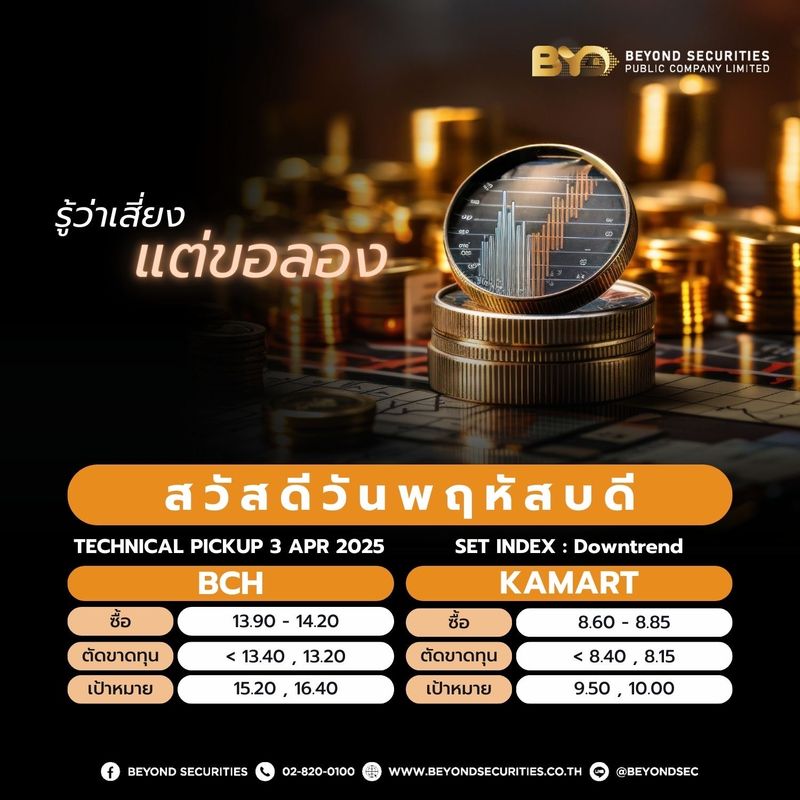 [Beyond Securities] “รู้ว่าเสี่ยง…แต่นักลงทุนที่รู้จังหวะ ยังไงก็น่าเล่น!” #BCH #KAMART # ...