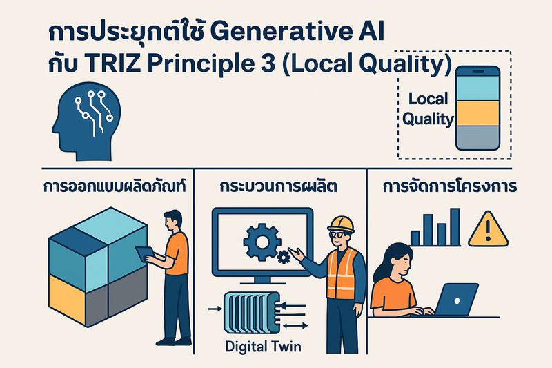 [TRIZ.AI Innovation Creative studio] “ทำไมไม่ใช้แบบเดียวกันทั้งระบบ?” คำถามง่ายๆ ที่กลายเป็นจุด ...
