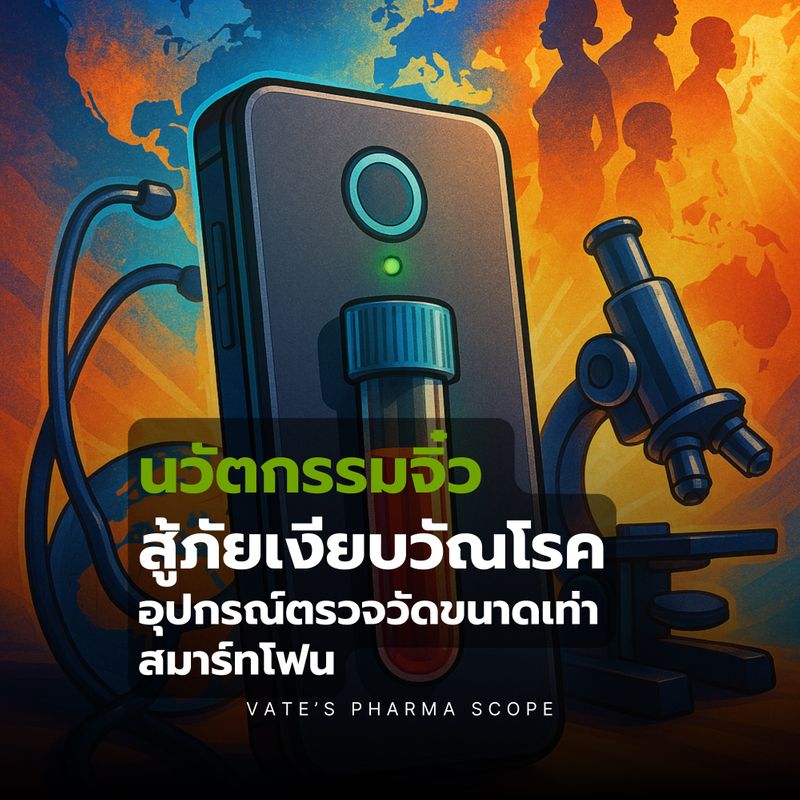 [Vate's Pharma Scope] นวัตกรรมจิ๋ว สู้ภัยเงียบวัณโรค: อุปกรณ์ตรวจวัดขนาดเท่าสมาร์ทโฟน ทุกวันนี้ ...