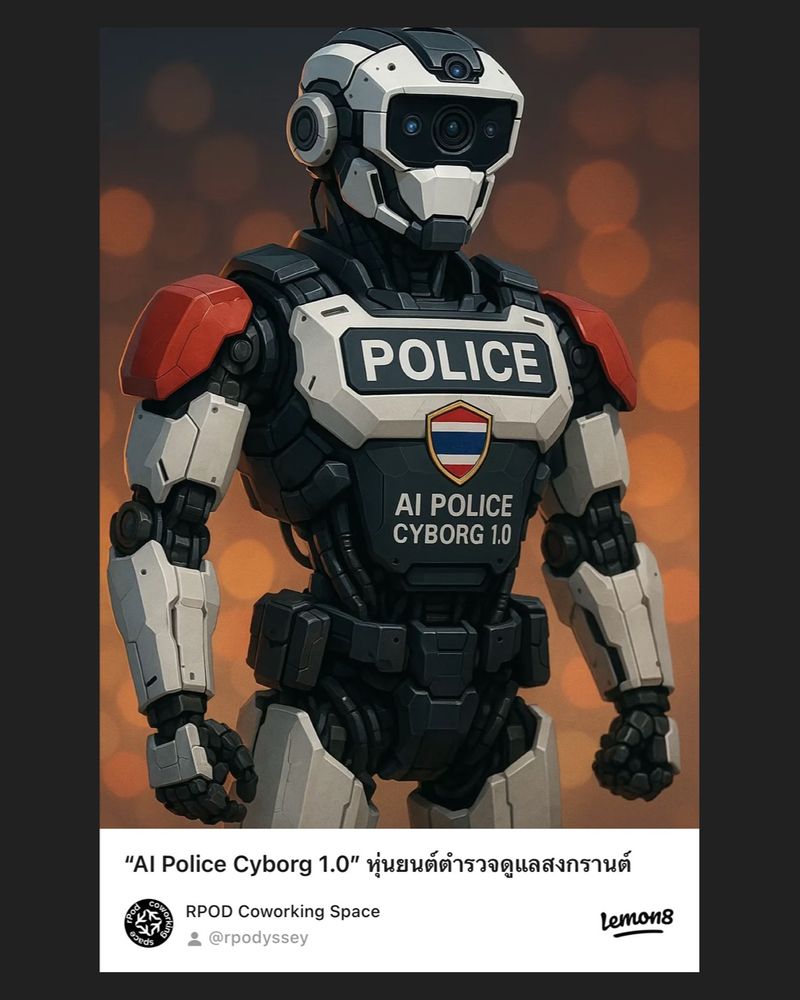 [Peerasak Chanchaiwittaya] Thailand's "AI Police Cyborg 1.0" Thailand ...