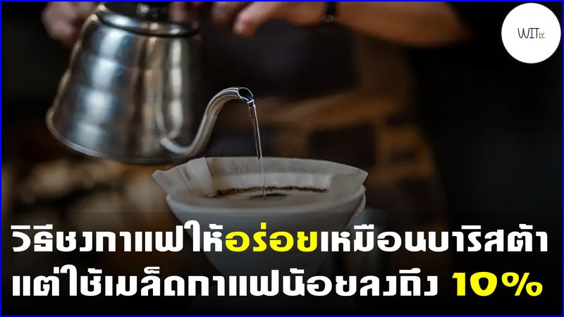 [Witly. - เปิดโลกวิทย์แบบเบา ๆ] ☕️ วิธีชงกาแฟให้อร่อยเหมือนบาริสต้า แต่ ...