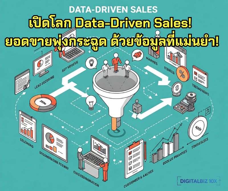 [Digital Biz10X] เปิดโลก Data-Driven Sales! ยอดขายพุ่งกระฉูด ด้วยข้อมูลที่แม่นยำ! หยุด! คุณยังคง ...