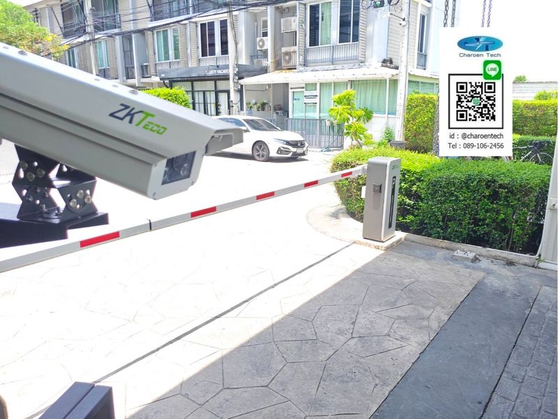[Charoen Tech] งานติดตั้งระบบไม้กั้นรถยนต์อ่านป้ายทะเบียน ภาพหน้างานชุดนี้เป็นการให้บริการ ...