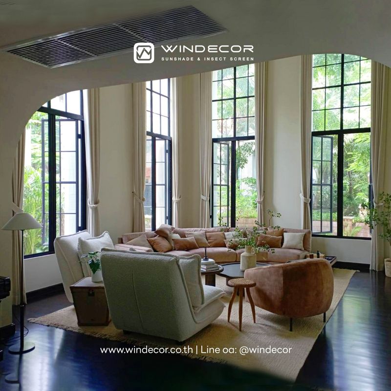 [Sale-Nok Windecor นกไม่ใช่วาฬ ม่าน มุ้ง กันสาด] ได้เวลาปิดแอร์ รับบรรยากาศชุ่มฉ่ำ อากาศเย็นสบาย ...