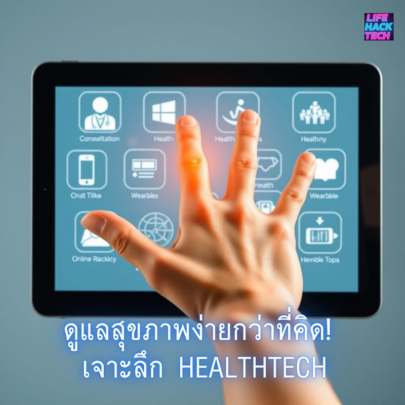 [LIFE HACK TECH] ดูแลสุขภาพง่ายกว่าที่คิด! เจาะลึก HealthTech: เทคโนโลยีสุดล้ำที่ทำให้การแพทย์ ...