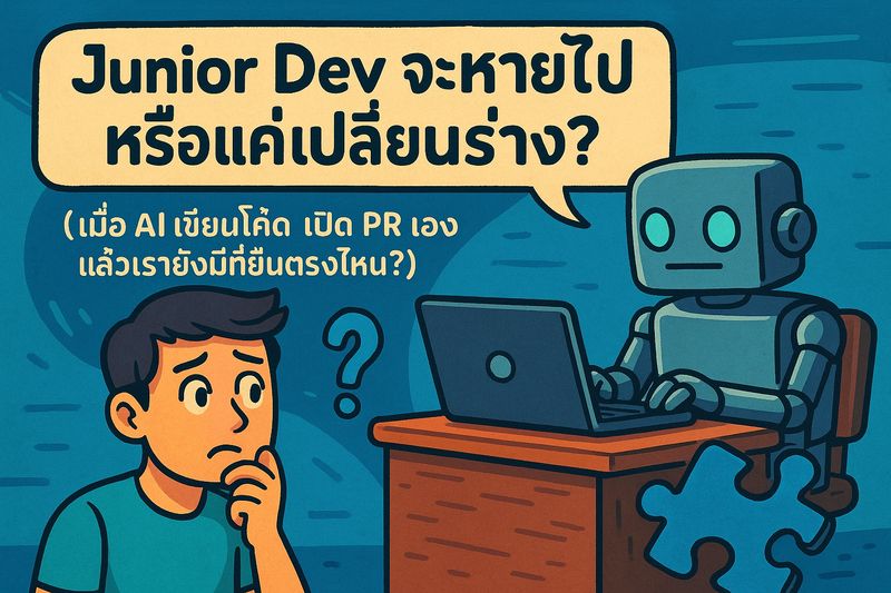 วันละเรื่องสองเรื่อง”] Junior Dev จะหายไป หรือแค่เปลี่ยนร่าง? (เมื่อ AI ...