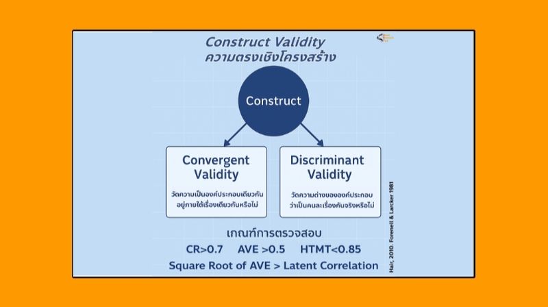 [SmartResearchThai] Construct Validity ความตรงเชิงโครงสร้าง https://www.smartresearchthai.com ...