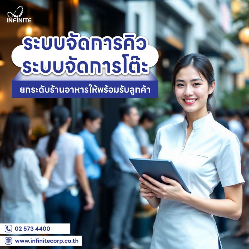 [infinitecorp.th] ระบบจัดการคิว-จัดการโต๊ะ ยกระดับร้านอาหารให้พร้อมรับลูกค้า การบริหารจัดการ ...