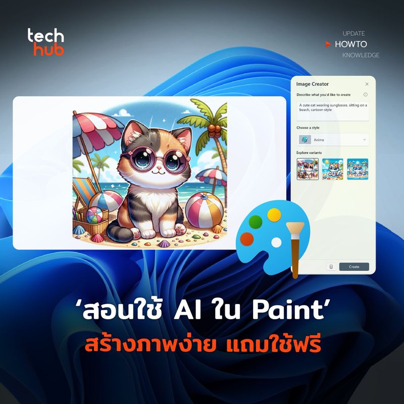 [Techhub] มันเจ๋งนะ ทำเป็นเล่น คิดว่าหลายคนน่าจะรู้ Microsoft Paint ที่เป็นโปรแกรมวาดรูปและแต่ง ...
