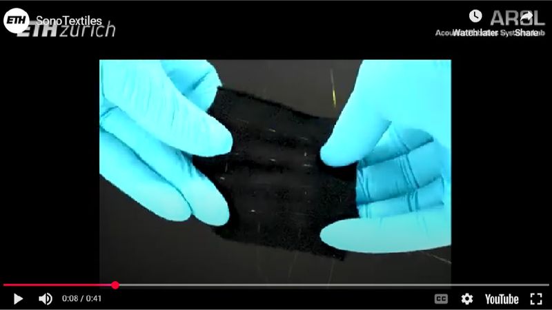 [Sarun's IT News] ผ้าอัจฉริยะใช้เสียงเพื่อวัดการสัมผัส แรงกด และการเคลื่อนไหว นักวิจัยจาก ETH ...